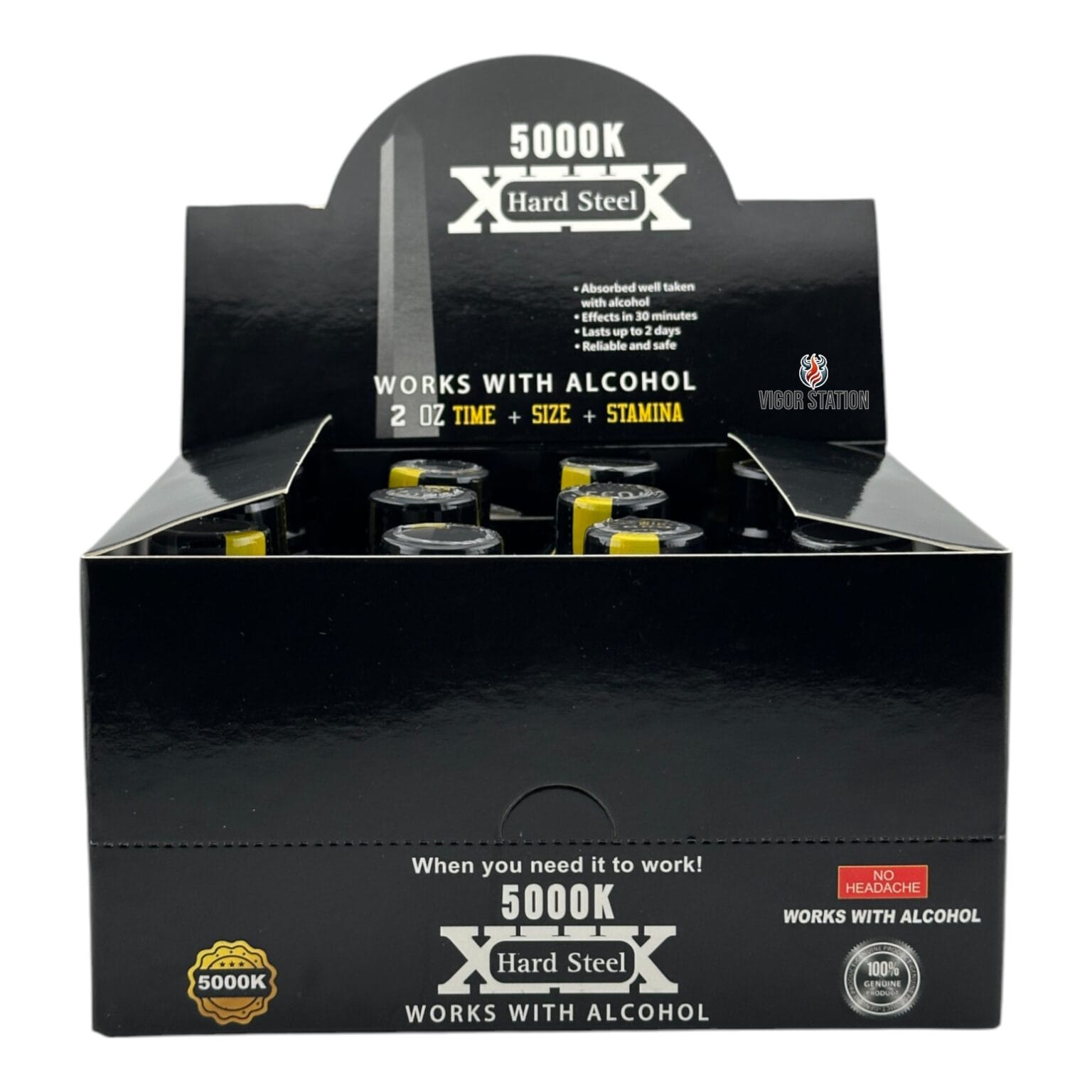 Buy Hard Steel Liquid Shot (2oz) | Vigor Station