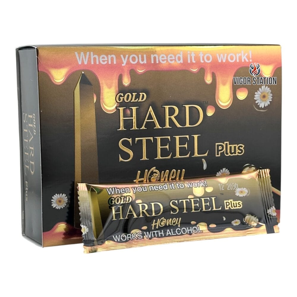 Gold Hard Steel Plus Honey - 12 Pack | Vigor Station