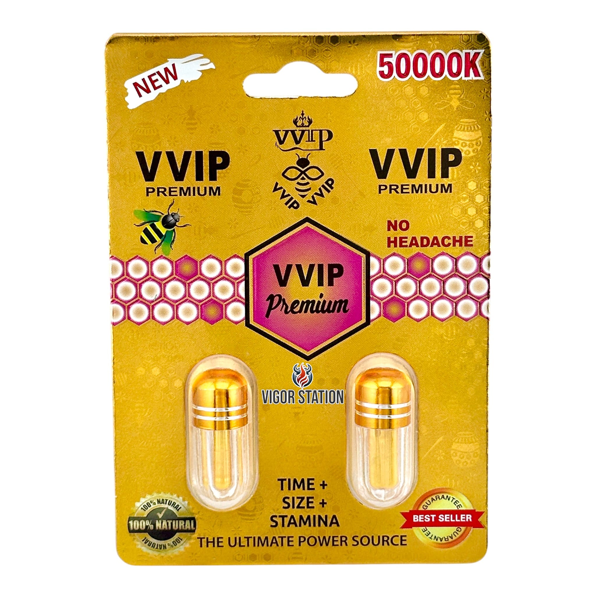 VVIP Premium 50000K Twin Pack – 2 Pills | Vigor Station